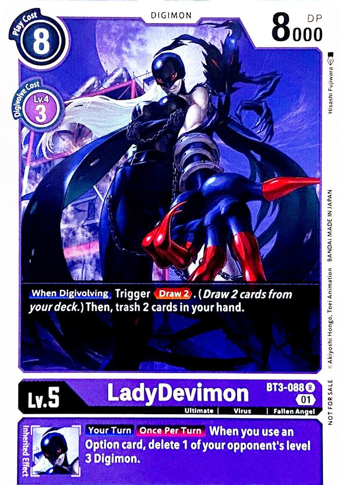 LadyDevimon - BT3-088 (Official Tournament Pack Vol.4) - Release Special Booster 1.0 - Digimon ...