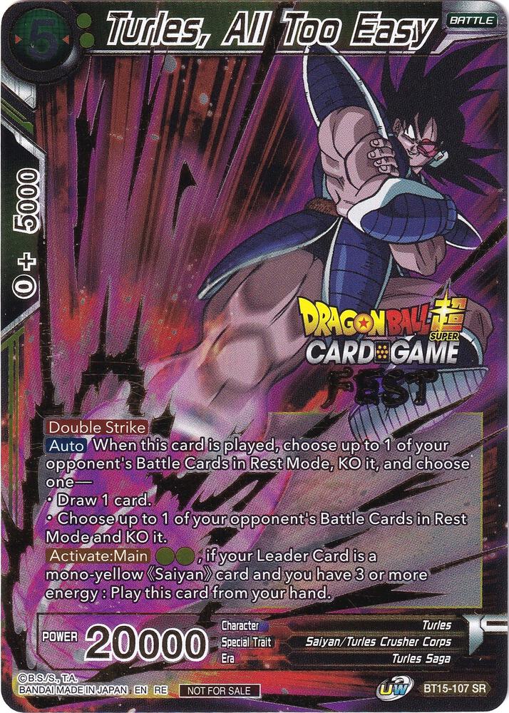 Turles, All Too Easy (Card Game Fest 2022) - Tournament Promotion Cards ...