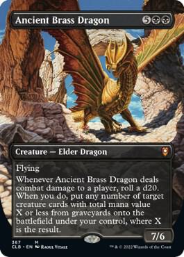 Ancient Copper Dragon (Borderless) - Commander Legends: Battle for Baldur's Gate - Magic: The ...