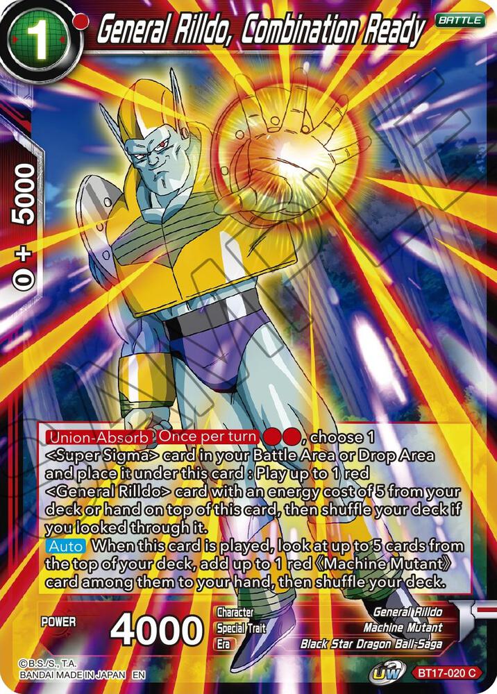General Rilldo, Combination Ready - Ultimate Squad - Dragon Ball Super ...