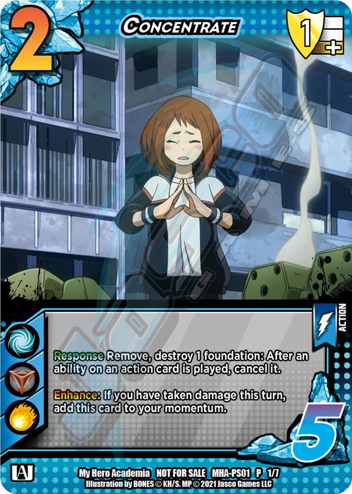Concentrate (Provisional Showdown 1) - UniVersus: My Hero Academia Promo Cards - UniVersus ...