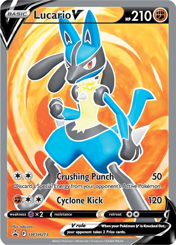 Lucario V - SWSH213 - SWSH: Sword & Shield Promo Cards - Pokemon ...
