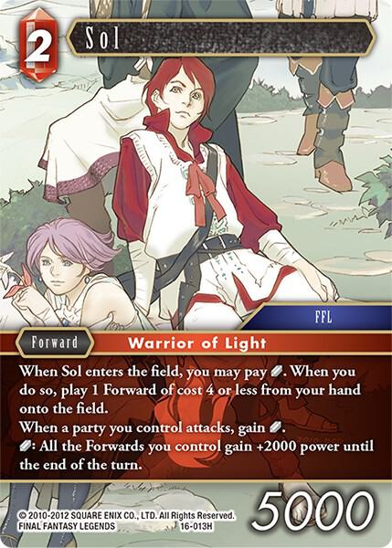 Sol - Emissaries of Light - Final Fantasy TCG - TCGplayer.com