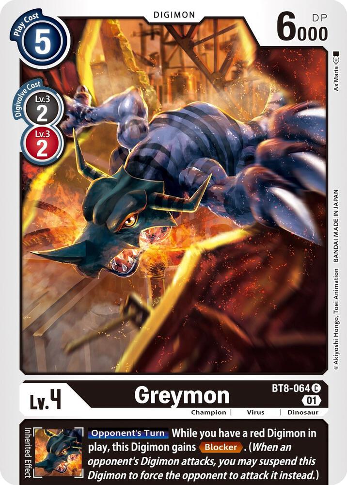 Greymon - New Awakening - Digimon Card Game - TCGplayer.com