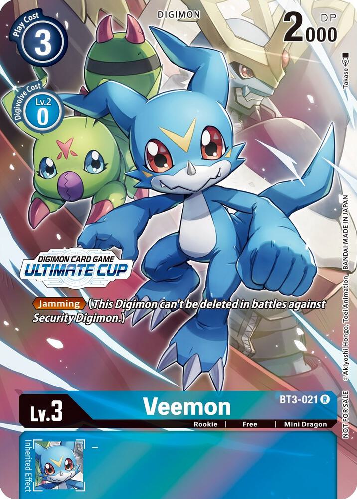Veemon - BT3-021 (Ultimate Cup 2022) - Release Special Booster - Digimon Card Game