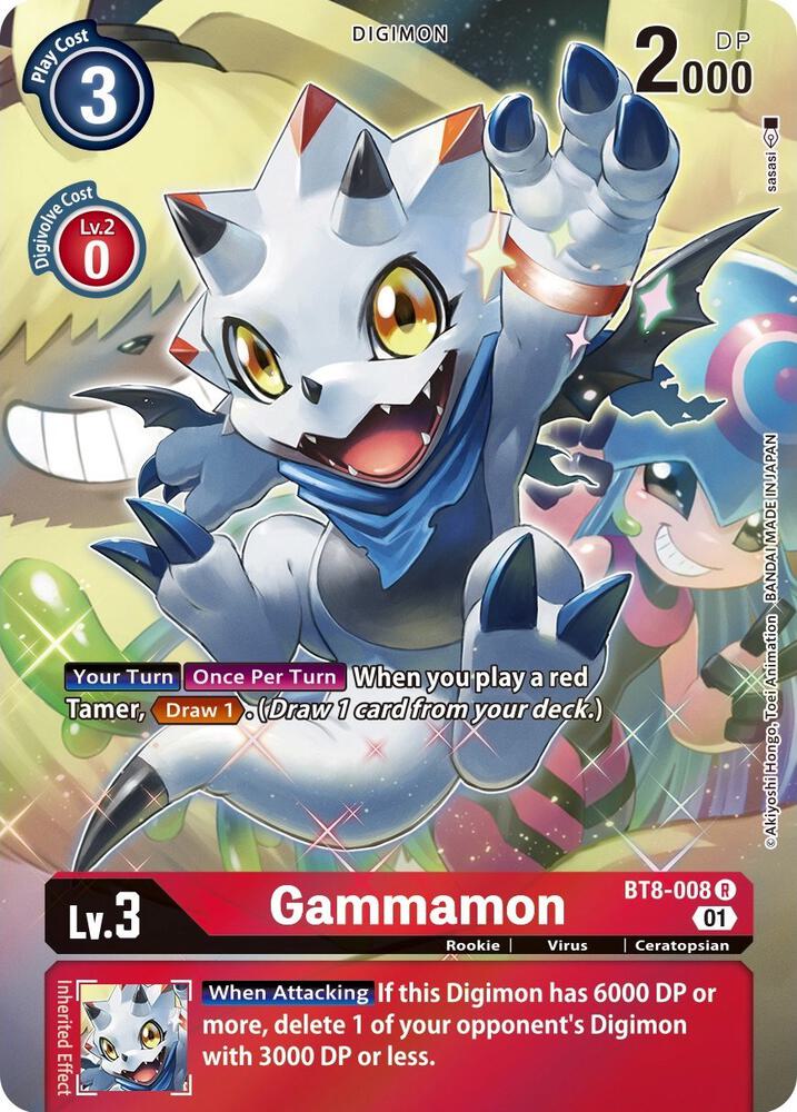 Gammamon (Alternate Art) - New Awakening - Digimon Card Game ...