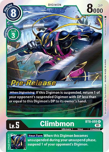 Climbmon - New Awakening Pre-Release Cards - Digimon Card Game ...