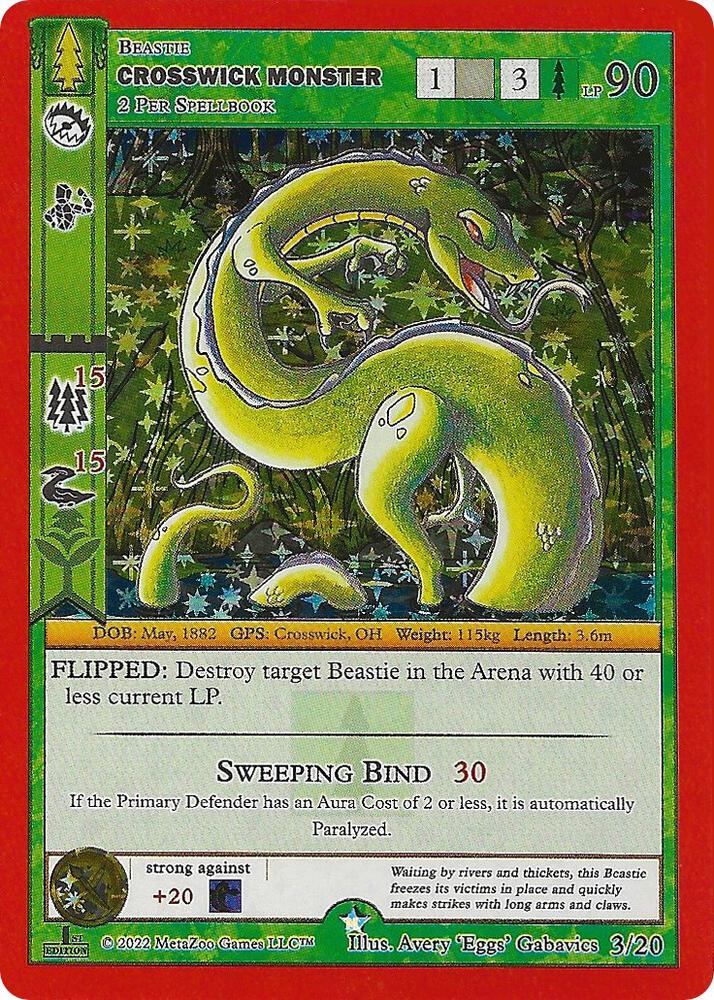 Crosswick Monster - Fan Art Contest 2021 - MetaZoo - TCGplayer.com