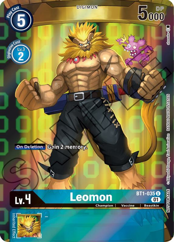 Leomon (Tamer's Card Set 1) - Release Special Booster 1.0 - Digimon ...