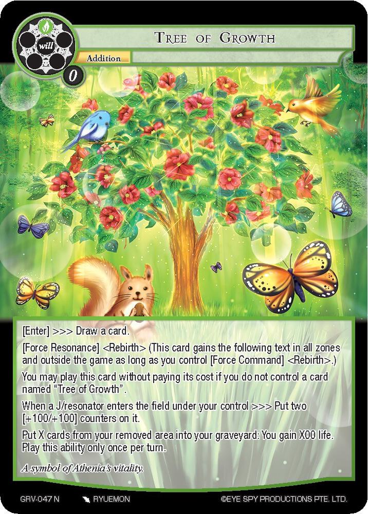 Tree of Growth - Game of Gods: Revolution - Force of Will - TCGplayer.com