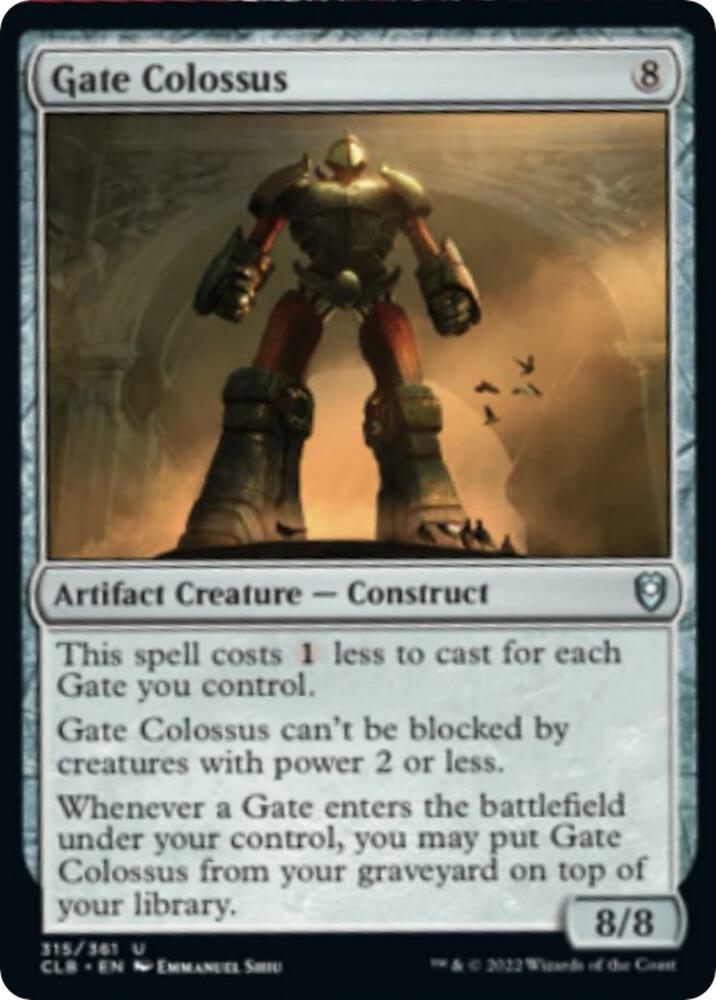 Gate Colossus - Commander Legends: Battle for Baldur's Gate - Magic ...