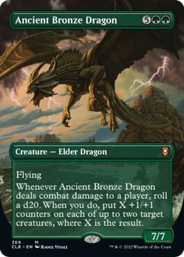 Ancient Copper Dragon (Borderless) - Commander Legends: Battle for Baldur's Gate - Magic: The ...