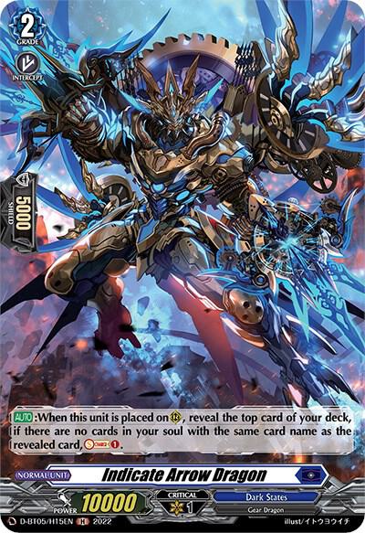 Indicate Arrow Dragon (Holo) - D-BT05: Triumphant Return of the Brave ...