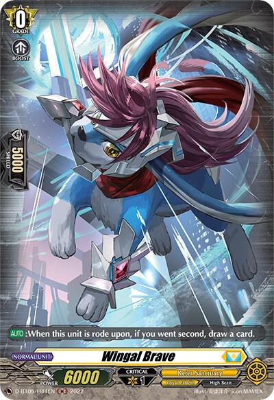 Wingal Brave (Holo) - D-BT05: Triumphant Return of the Brave Heroes ...