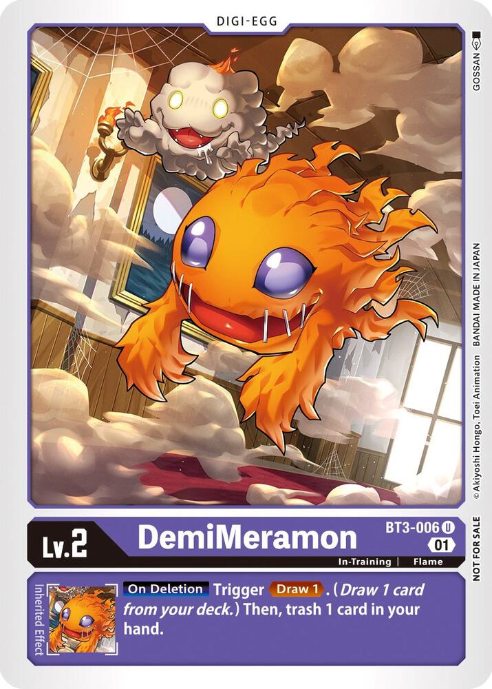 DemiMeramon - BT3-006 (Winner Pack New Awakening) - Release Special Booster 1.0 - Digimon Card ...