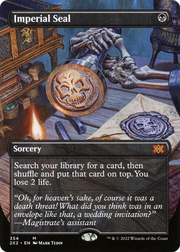 Imperial Seal (Borderless) - Double Masters 2022 - Magic: The Gathering - TCGplayer.com