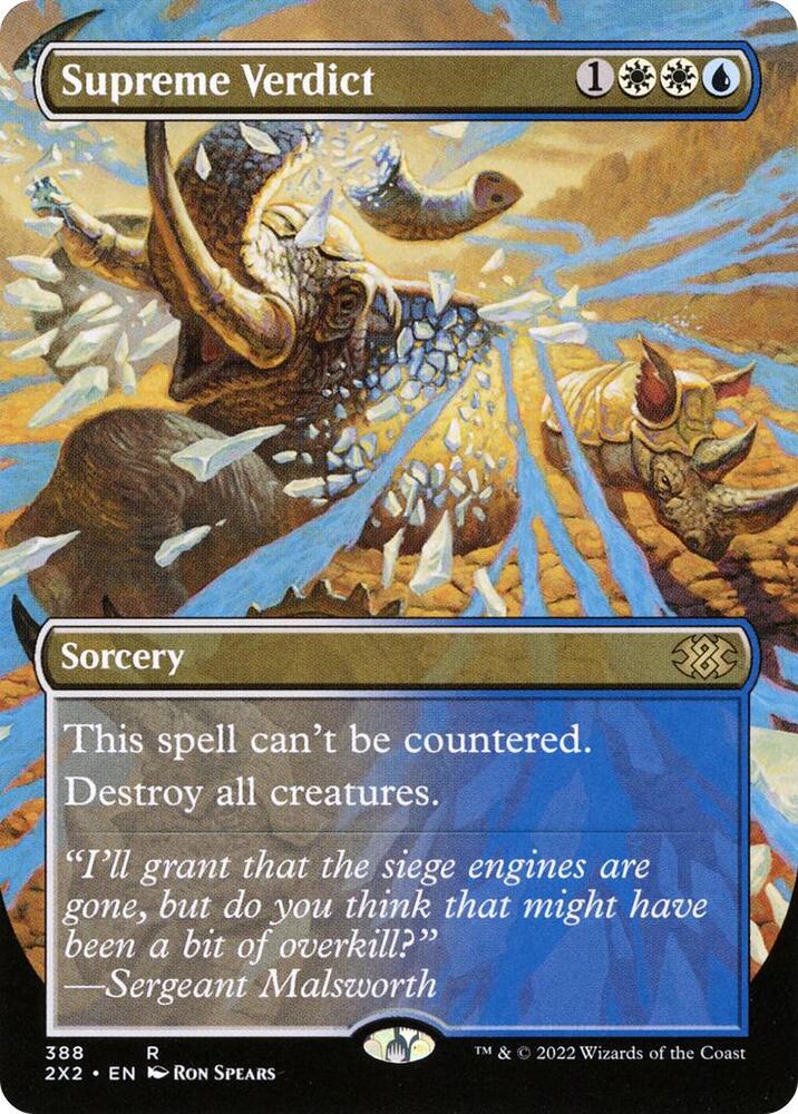 Supreme Verdict (Borderless) - Double Masters 2022 - Magic: The Gathering - TCGplayer.com