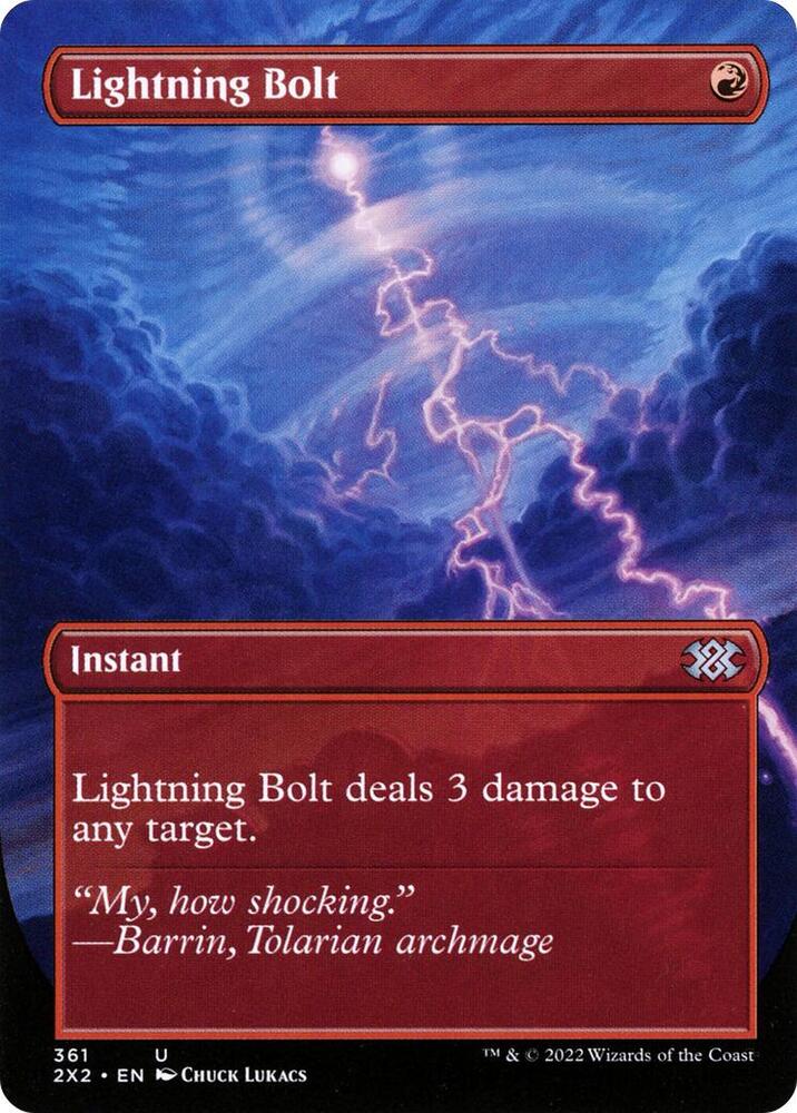 Lightning Bolt (Borderless) - Double Masters 2022 - Magic: The Gathering - TCGplayer.com