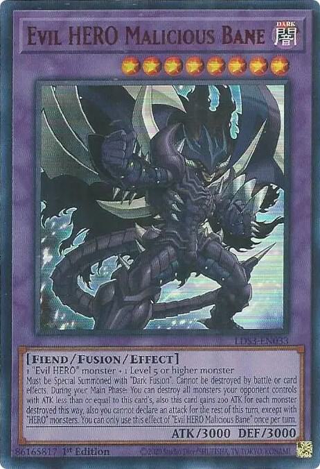 Evil HERO Malicious Bane (Red) - Legendary Duelists: Season 3 - YuGiOh ...