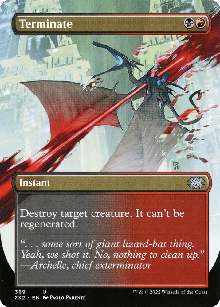 Terminate (Borderless) - Double Masters 2022 - Magic: The Gathering - TCGplayer.com