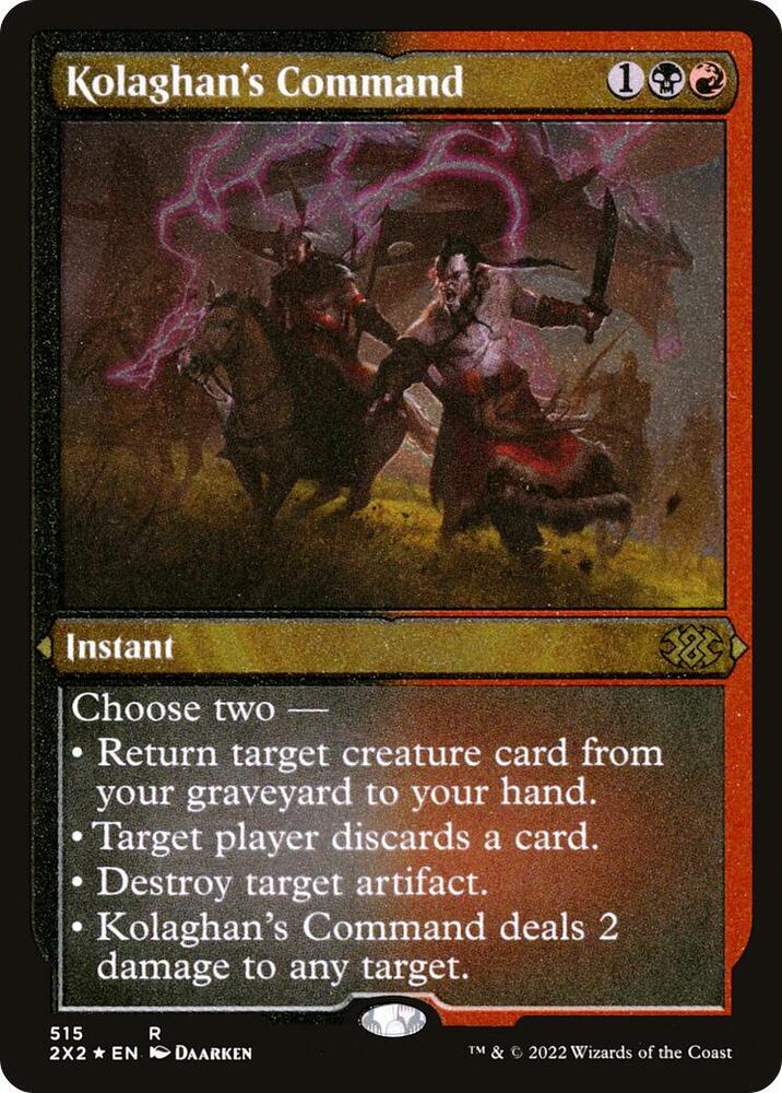 Kolaghan's Command (Foil Etched) - Double Masters 2022 - Magic: The ...