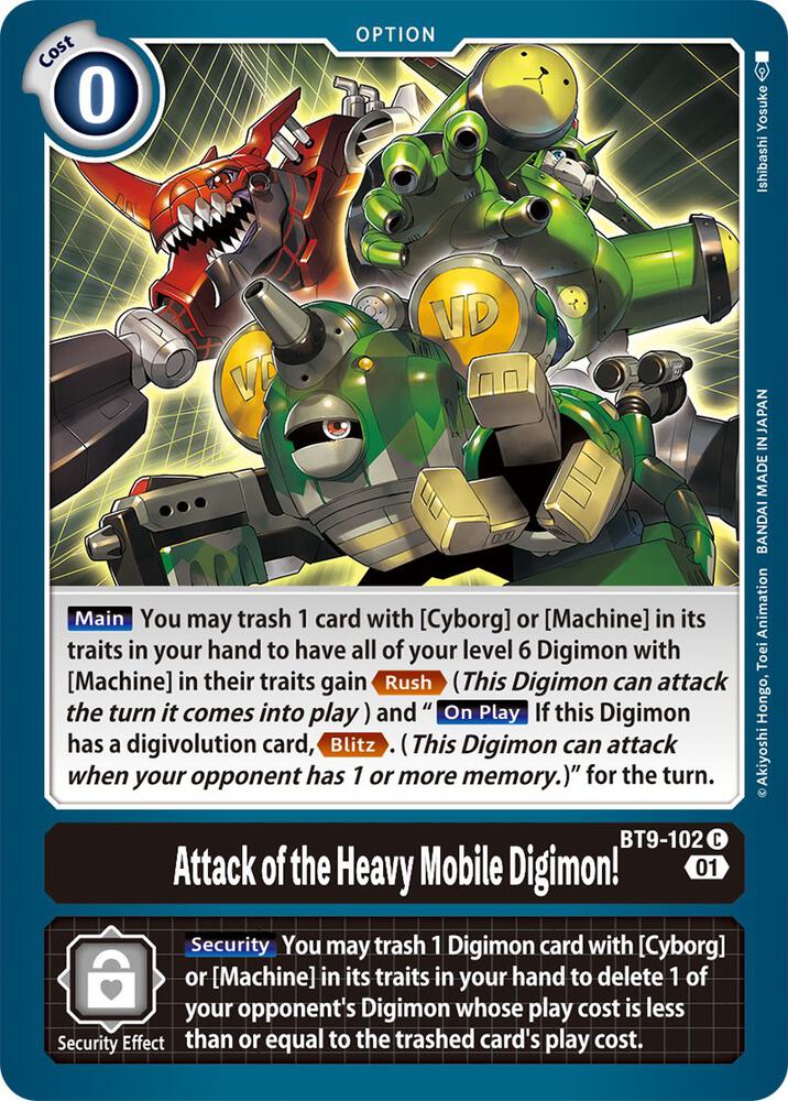 Attack of the Heavy Mobile Digimon! - X Record - Digimon Card Game ...