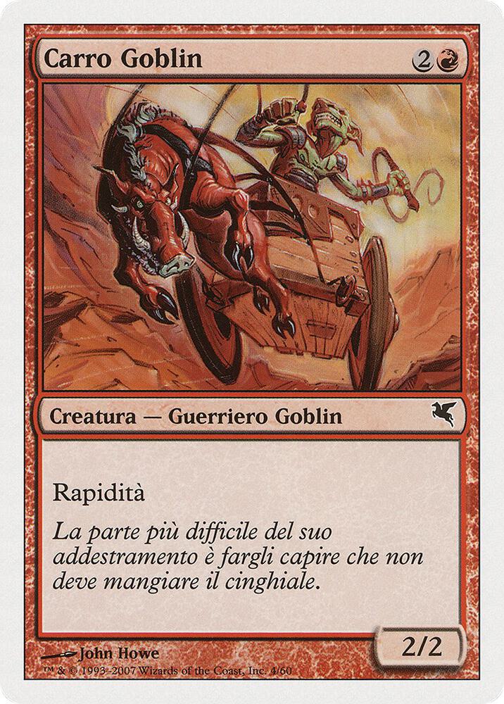 Goblin Chariot (Italian) - "Carro Goblin" - Magic Encyclopedia 2005 ...