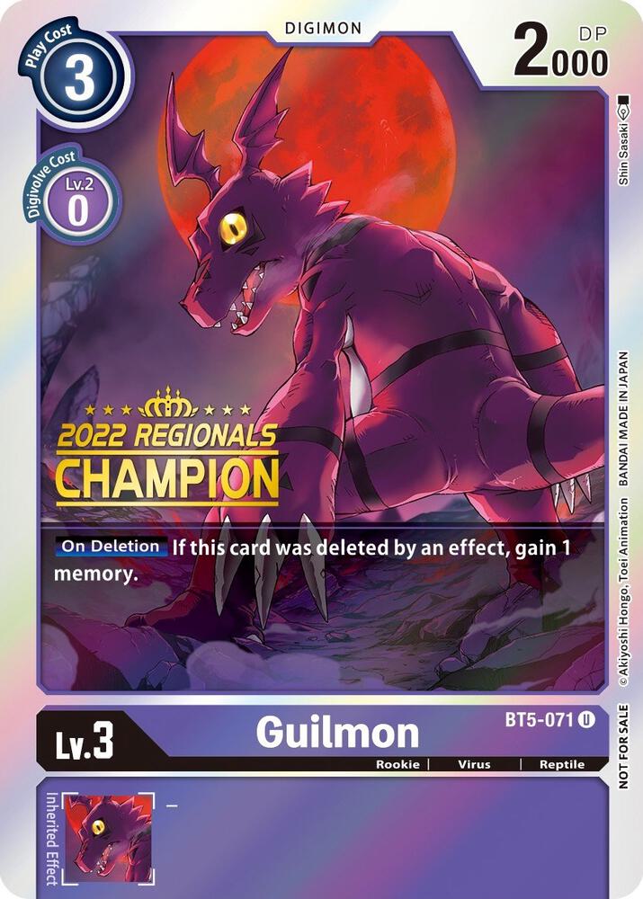 Guilmon (2022 Championship Offline Regional) [Online Champion] - Battle ...