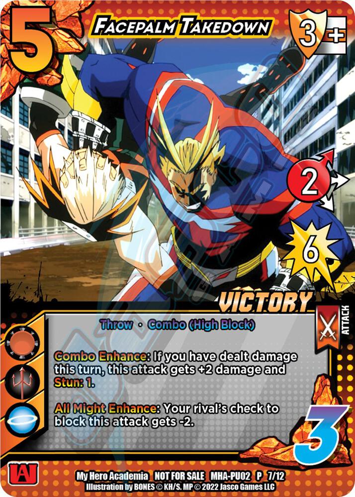 Facepalm Takedown (Plus Ultra Pack 2 Victory) - UniVersus: My Hero Academia Promo Cards ...