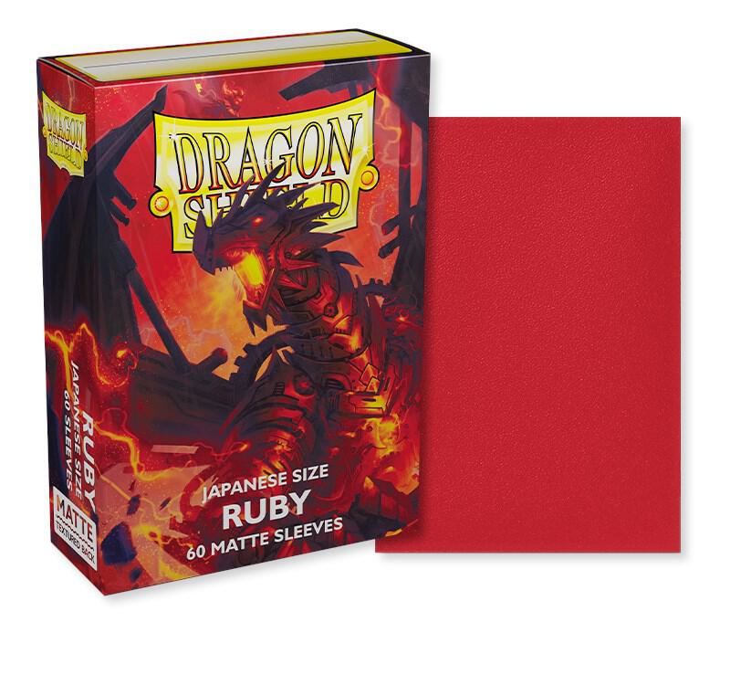 Dragon Shield Japanese Matte Sleeves - Ruby (60-Pack) - Dragon Shield ...