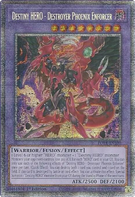 Destiny HERO - Destroyer Phoenix Enforcer (Starlight Rare) - Power of the Elements - YuGiOh ...