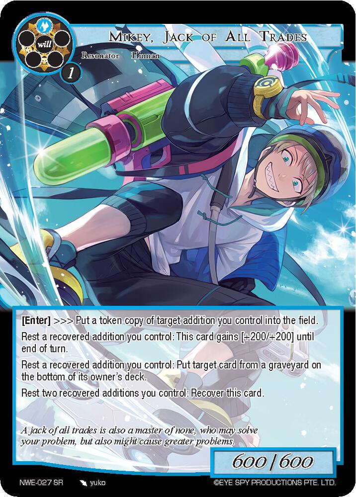 Mikey, Jack of All Trades - A New World Emerges - Force of Will ...