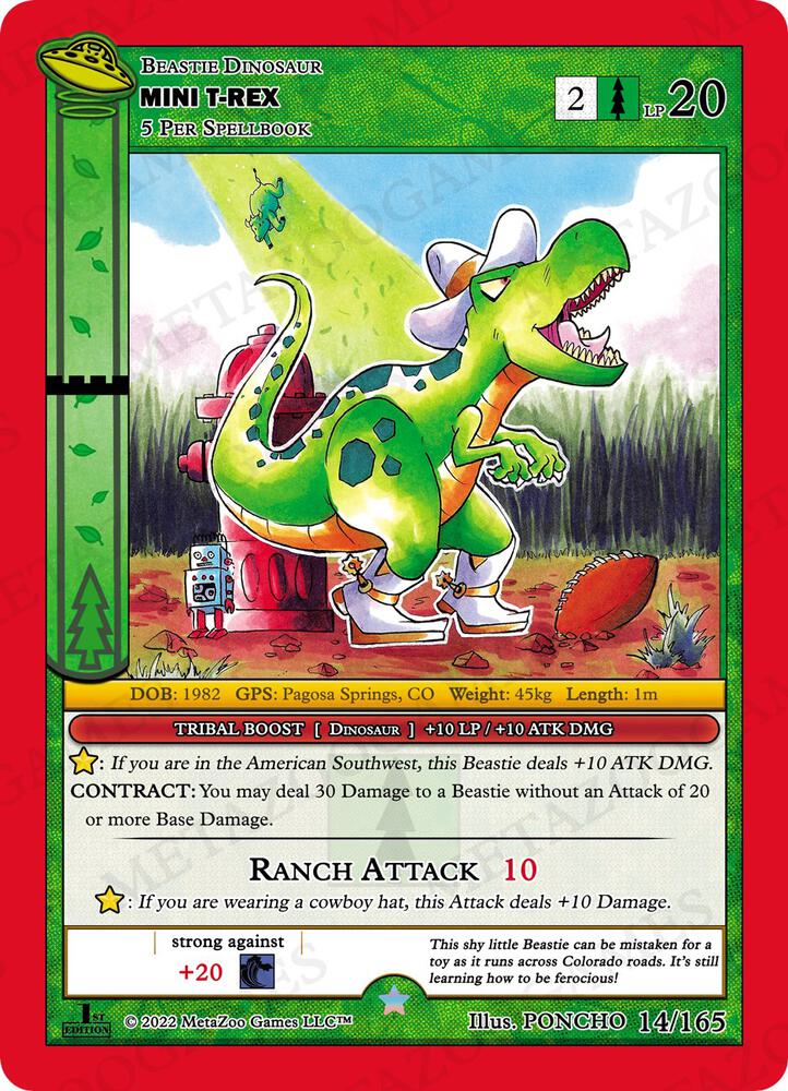 Mini T-Rex - UFO: First Edition - MetaZoo - TCGplayer.com