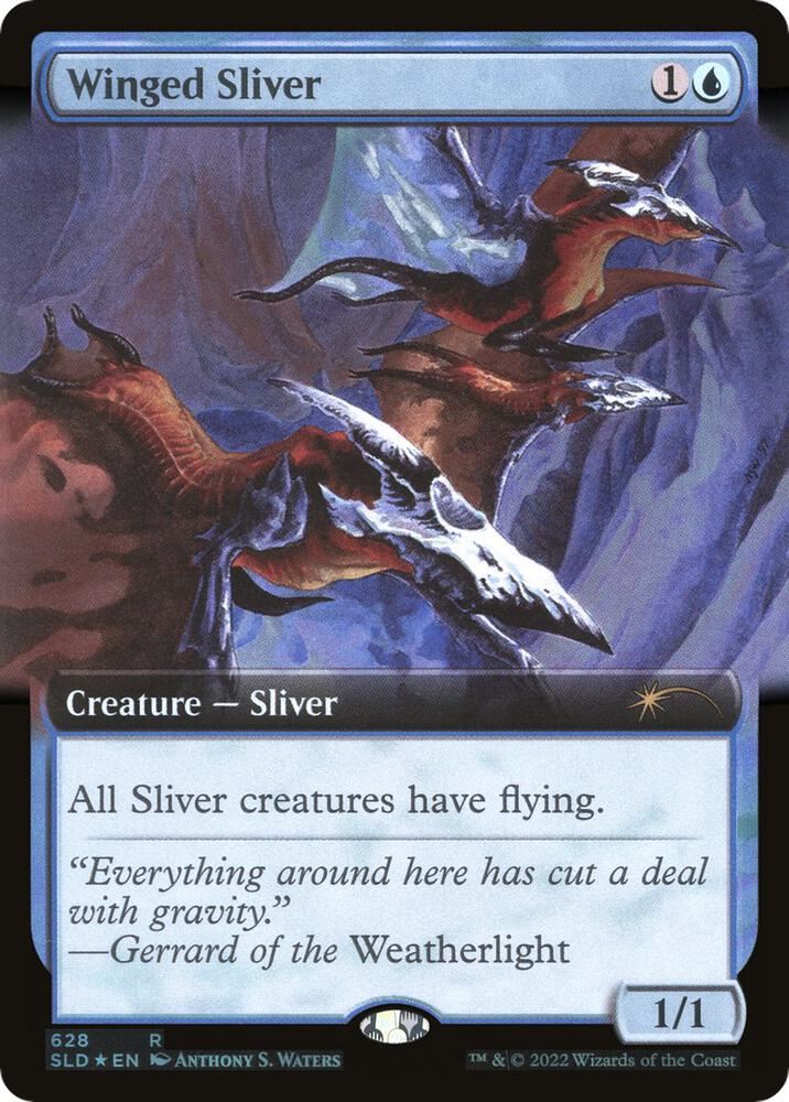 Winged Sliver (Extended Art) - Secret Lair Drop Series - Magic: The ...