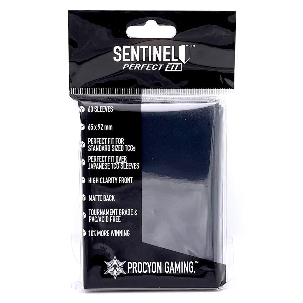 Sentinel Perfect Fit Sleeves - Black (60-Pack) - Procyon Gaming Card ...