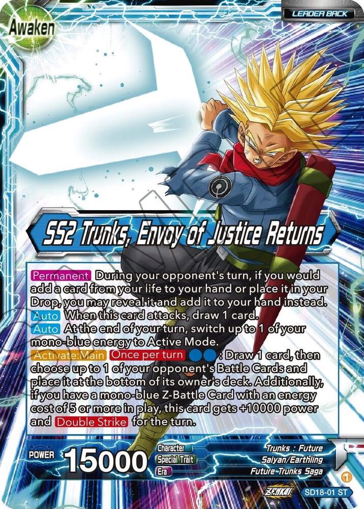Trunks // SS2 Trunks, Envoy of Justice Returns (Silver Foil) - Dawn of ...
