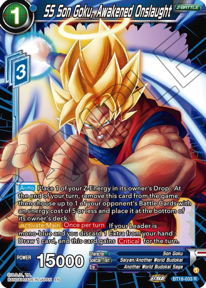 SS Son Goku, Awakened Onslaught - Dawn of the Z-Legends - Dragon Ball ...