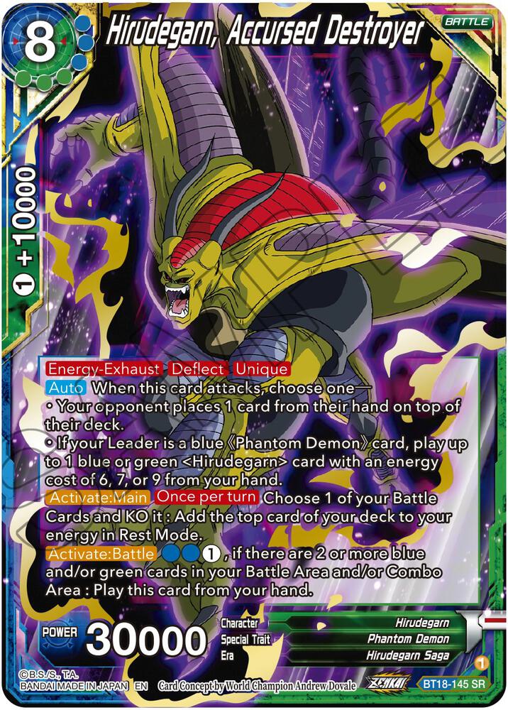Hirudegarn, Accursed Destroyer - Dawn of the Z-Legends - Dragon Ball ...