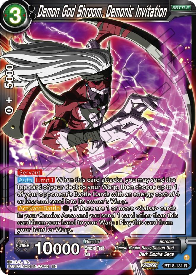 Demon God Shroom, Demonic Invitation - Dawn of the Z-Legends - Dragon ...