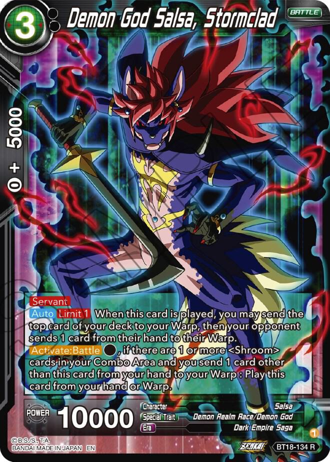 Demon God Salsa, Stormclad - Dawn of the Z-Legends - Dragon Ball Super ...