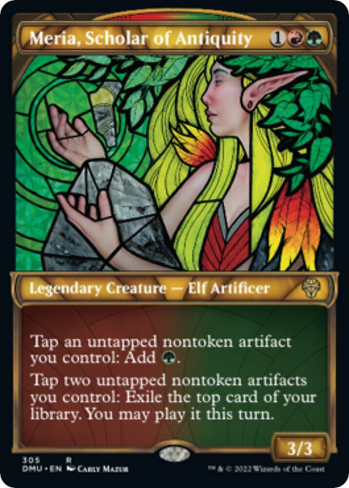 Meria, Scholar of Antiquity (Showcase) - Dominaria United - Magic: The ...