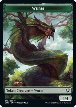 Wurm Token - Commander: Dominaria United - Magic: The Gathering ...