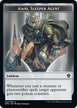 Emblem - Ajani, Sleeper Agent - Dominaria United - Magic: The Gathering ...