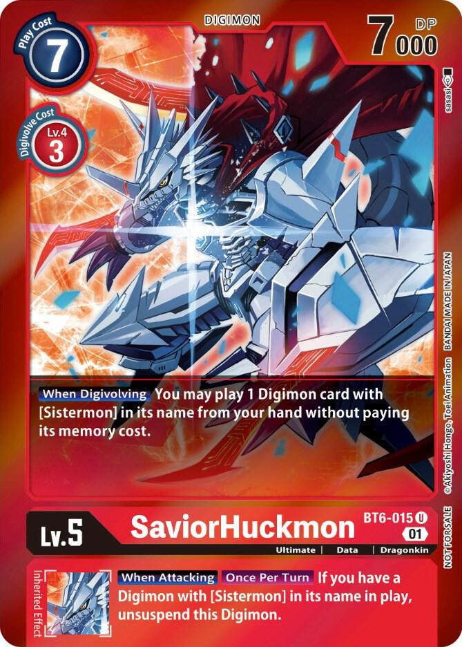 SaviorHuckmon (Event Pack 3) - Double Diamond - Digimon Card Game ...