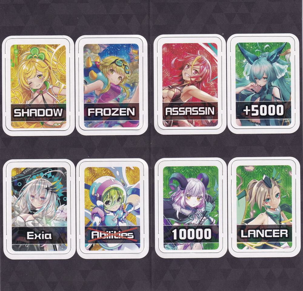 Vertex Diva Punch Card Token Sheet - Vertex Diva - WIXOSS