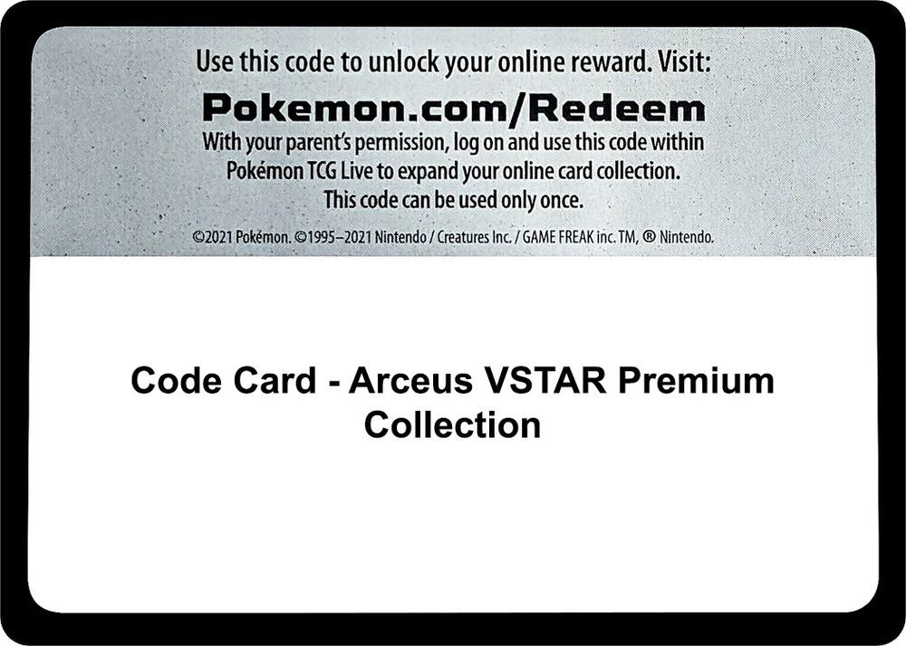 Code Card - Arceus VSTAR Premium Collection - SWSH11: Lost Origin - Pokemon - TCGplayer.com