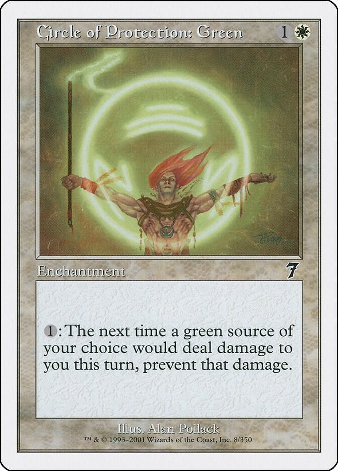 Circle of Protection: Green - 7th Edition - Magic: The Gathering ...