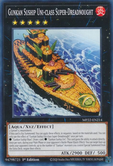 Gunkan Suship Uni-class Super-Dreadnought - 2022 Tin of the Pharaoh's Gods - YuGiOh - TCGplayer.com