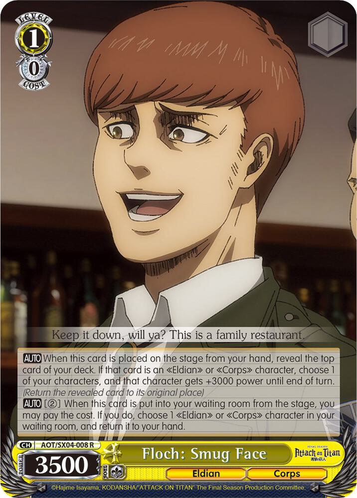 Floch: Smug Face - Attack On Titan: Final Season - Weiss Schwarz ...
