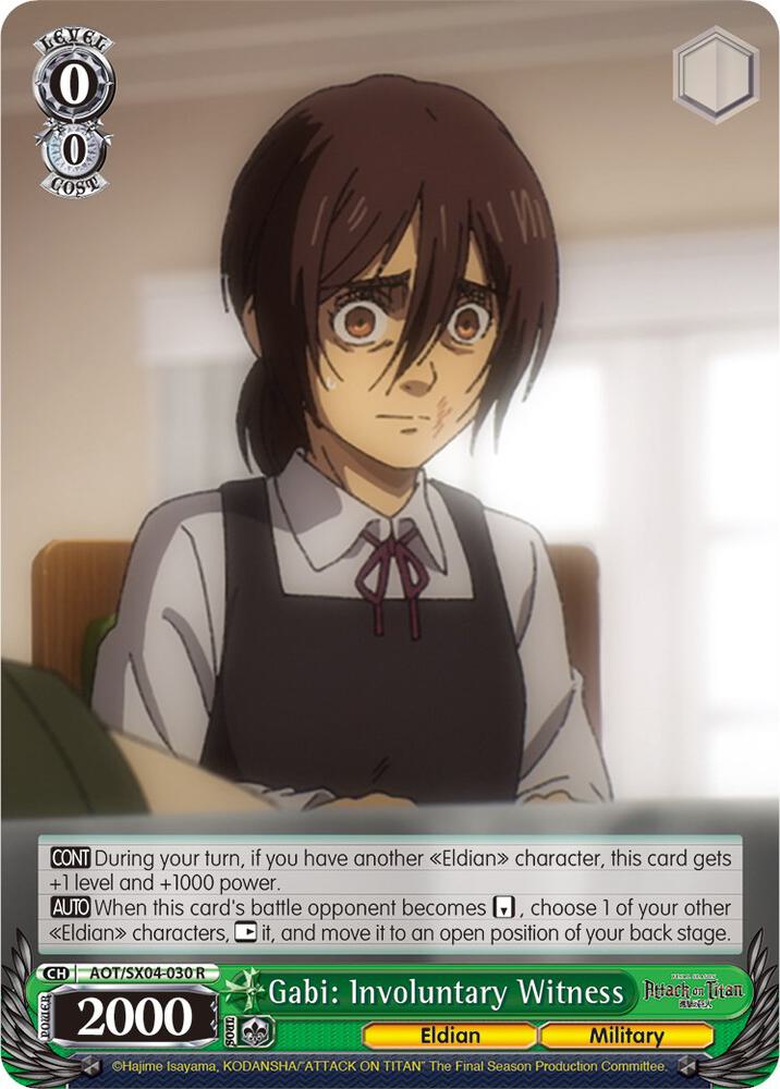 Gabi: Involuntary Witness - Attack On Titan: Final Season - Weiss ...